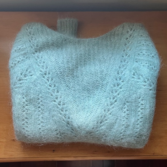 Sezane | Sweaters | Sezane Rosa Jumper In Sea Mist Xs | Poshmark